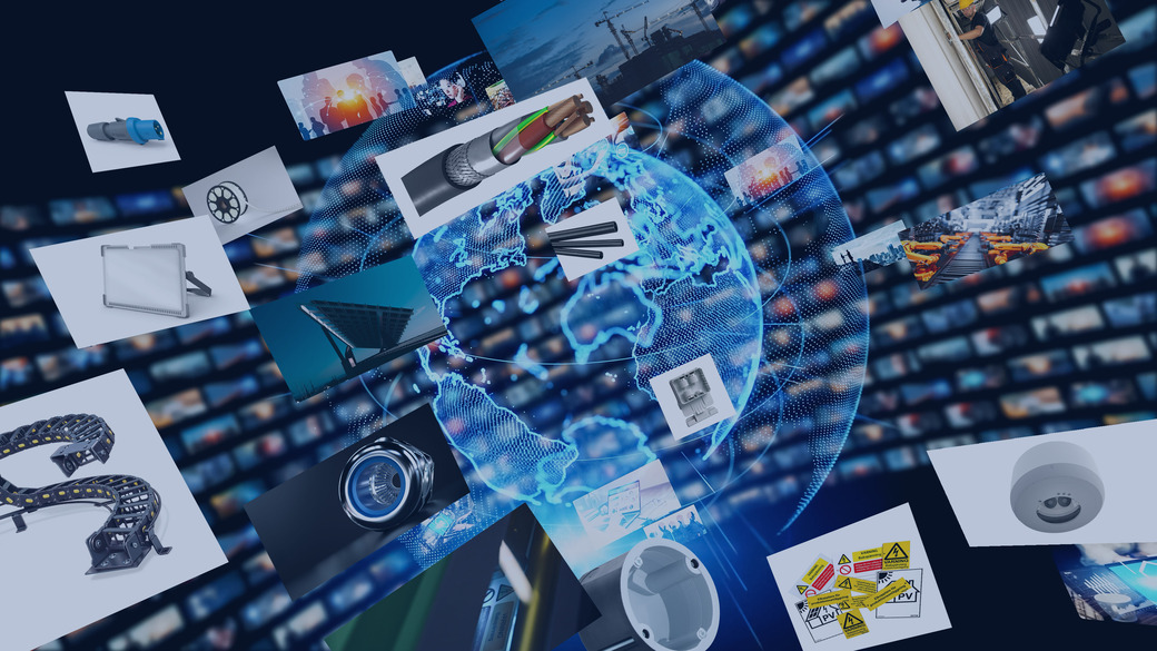 Cable, screw connections, protective hose, presence control and ...